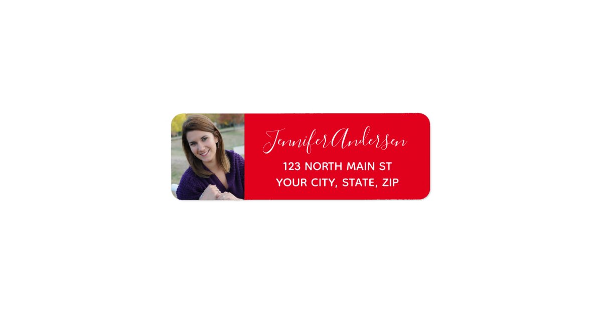 Red High School Colors | High School Senior Label | Zazzle