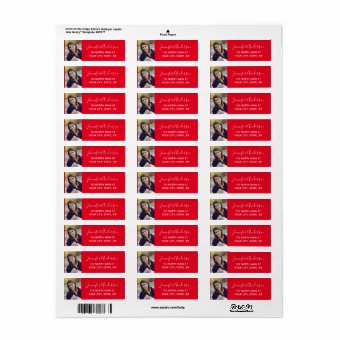 Red High School Colors | High School Senior Label | Zazzle