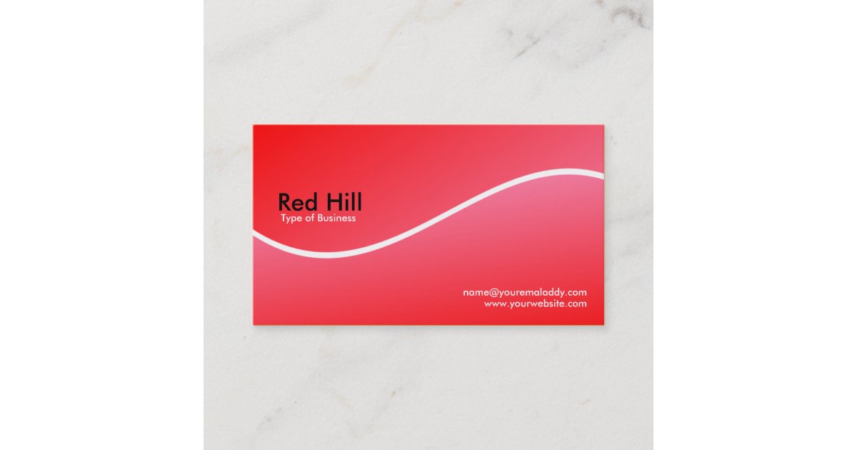 Red Hill Business Card | Zazzle