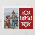 Red Holly Jolly Christmas | Holiday Photo Card | Zazzle