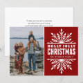 Red Holly Jolly Christmas | Holiday Photo Card | Zazzle