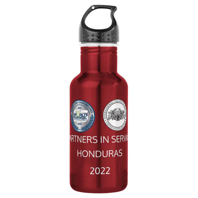 Red Honduras Mission Trip water bottle | Zazzle