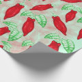 Red Hot Chili Pepper Decorative Pattern Wrapping Paper | Zazzle