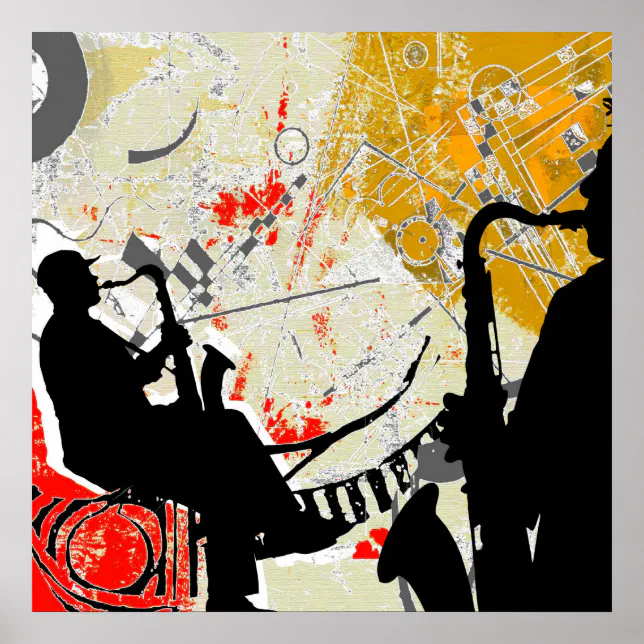Red Hot Jazz Poster | Zazzle