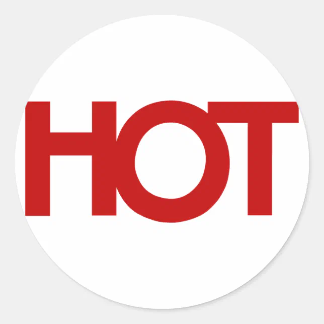 red HOT Sticker | Zazzle