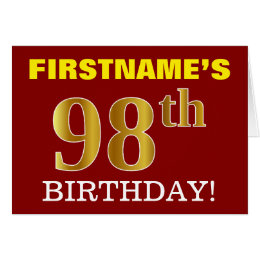 98th Birthday Gifts on Zazzle