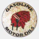 Red Indian Gasoline vintage sign rusted vers. Classic Round Sticker ...