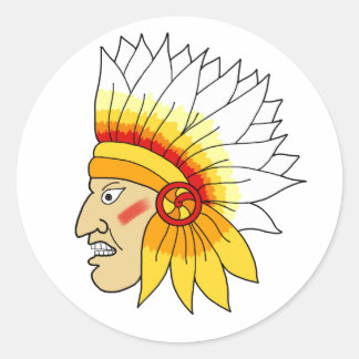 Indian Head Stickers | Zazzle