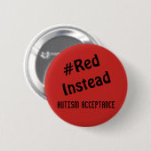Red Instead Button | Zazzle