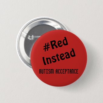 Red Instead Button | Zazzle