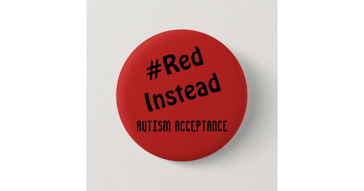 Red Instead Button | Zazzle