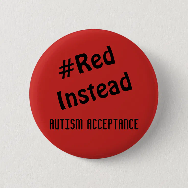 Red Instead Button | Zazzle