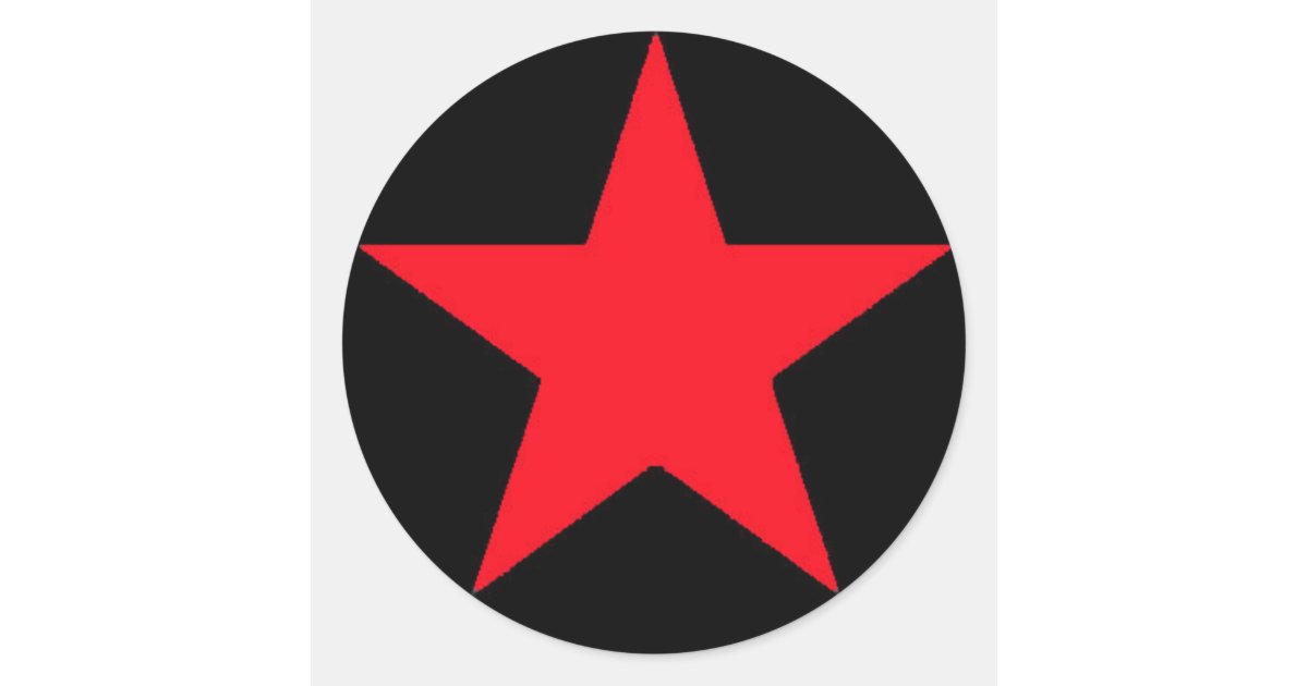 Red Jammer Star Sticker | Zazzle