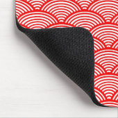 Red Japanese Wave Mouse Pad | Zazzle