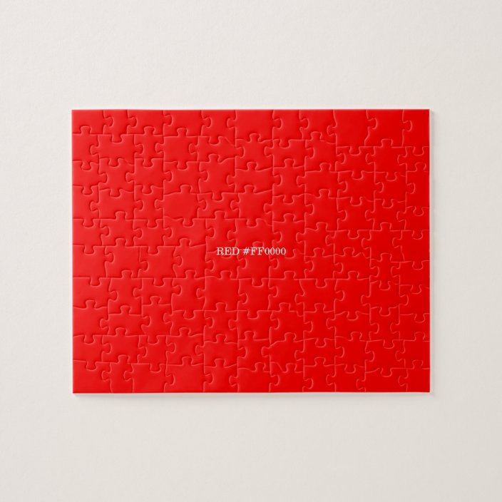 red jigsaw puzzle | Zazzle.com