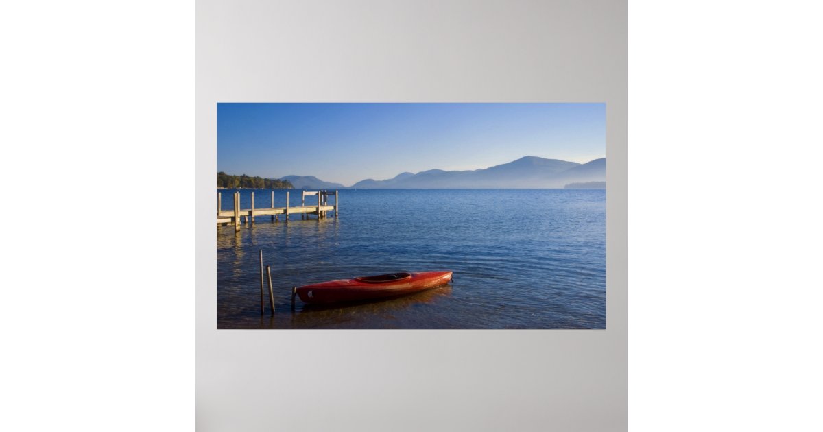 Red Kayak Poster | Zazzle