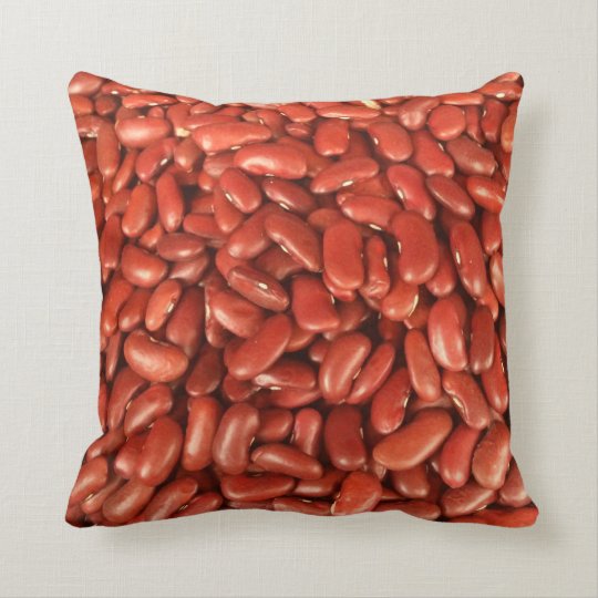 Red Kidney Beans Throw Pillow | Zazzle.com