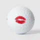 Red Kissing Lips Golf Balls | Zazzle