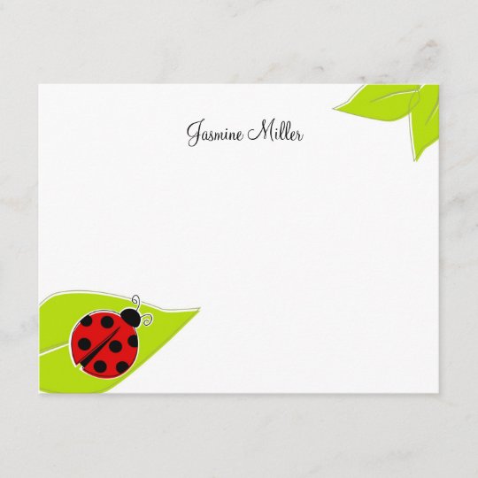 Red Ladybug Note Cards | Zazzle.com