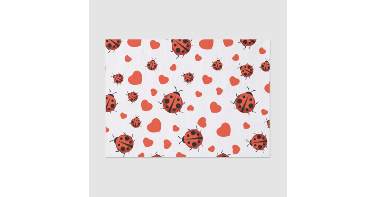 Red Ladybug Tissue Paper | Zazzle