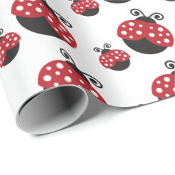 Red Ladybug Wrapping Paper | Zazzle