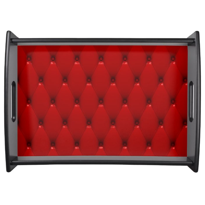 RED LEATHER SERVING TRAY | Zazzle.com