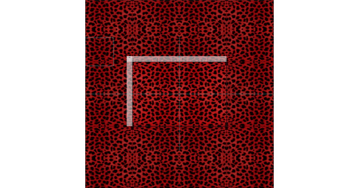 Red Leopard Print Fabric | Zazzle