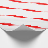 Red Lightning Wrapping Paper | Zazzle