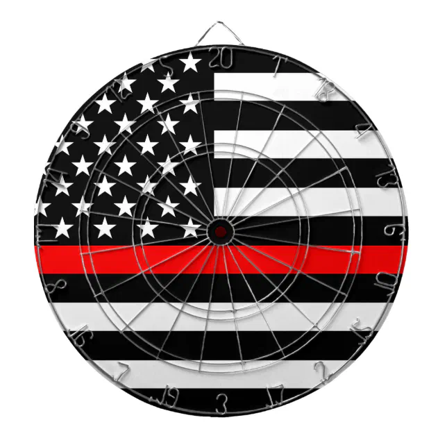 Red Line US Flag Dart Board | Zazzle