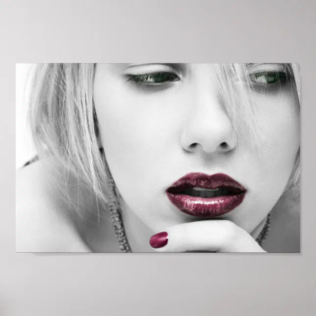 Red Lips Poster | Zazzle