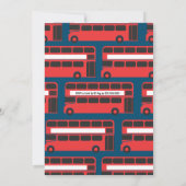Red London Bus Children Birthday Party Invitation | Zazzle