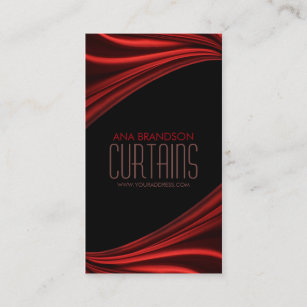 Curtain Business Cards - Business Card Printing | Zazzle
