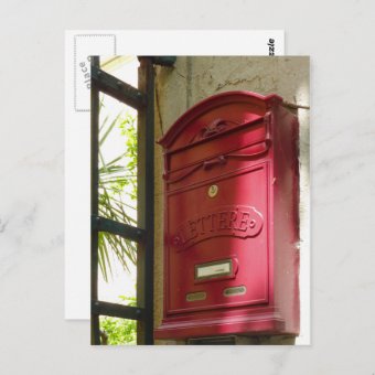 Red Mailbox Postcard | Zazzle