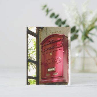 Red Mailbox Postcard | Zazzle