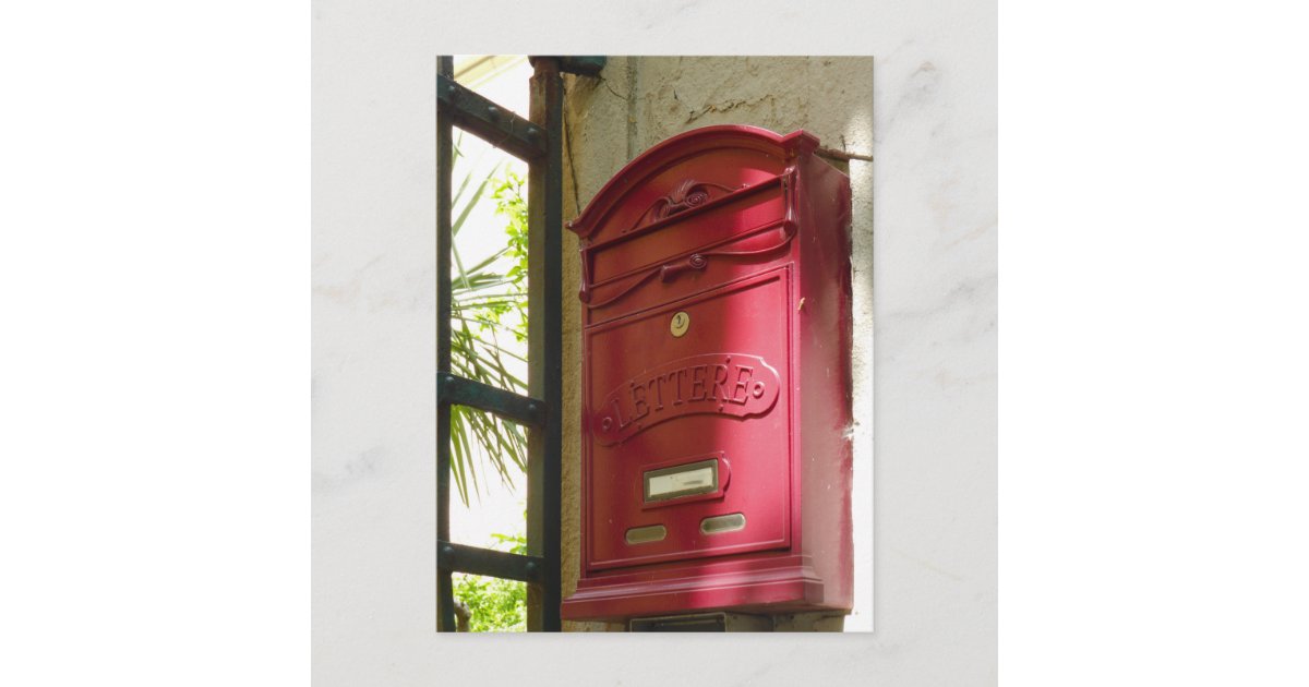 Red Mailbox Postcard | Zazzle