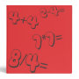 Red Math Avery Binder | Zazzle