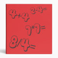 Red Math Avery Binder | Zazzle