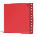 Red Math Avery Binder | Zazzle