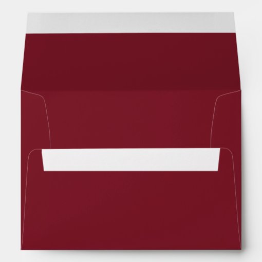 Red Merry Christmas Return Address Envelope | Zazzle