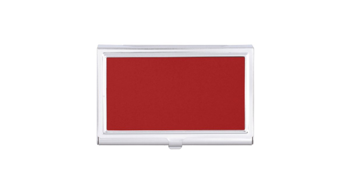 Red Metal Business Card Case | Zazzle
