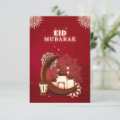 Red Minimalist Eid Mubarak Card | Zazzle