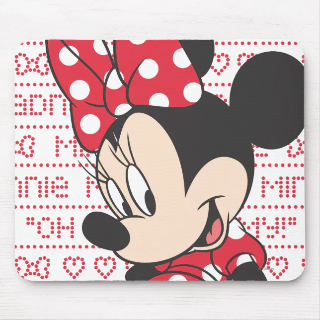 Red Minnie | Cute Mouse Pad | Zazzle