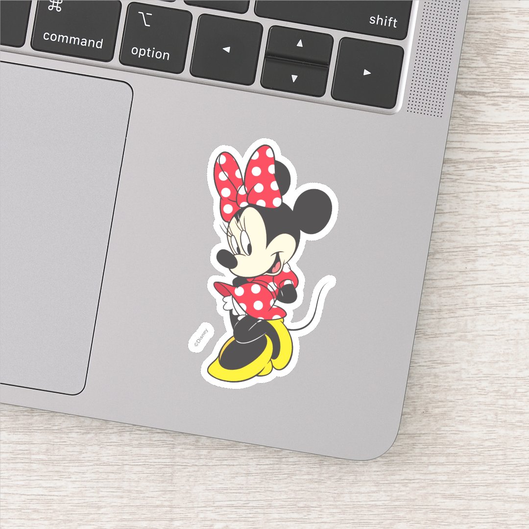 Red Minnie | Cute Sticker | Zazzle