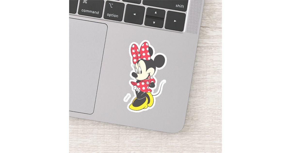Red Minnie | Cute Sticker | Zazzle