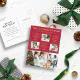 Red Modern Photo Collage Holiday Postcard | Zazzle