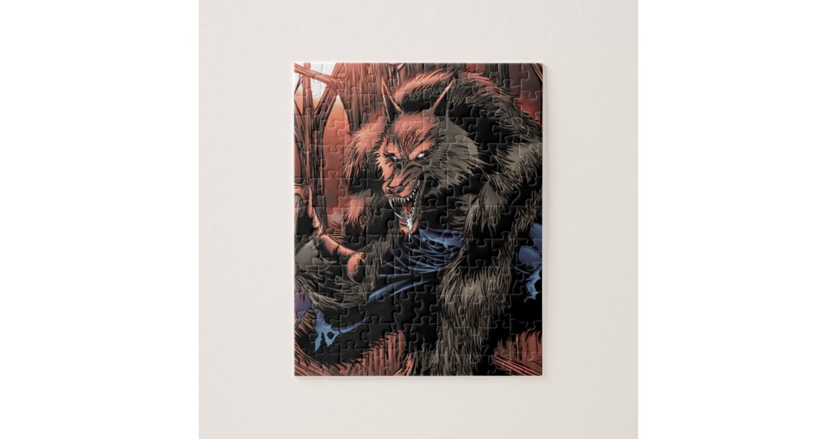 Red Moon Werewolf Jigsaw Puzzle | Zazzle