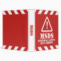 Red MSDS Material Safety Data Sheets Binder | Zazzle