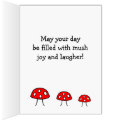Red Mushroom Big Birthday Card | Zazzle
