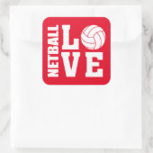 Red Netball Love Stickers | Zazzle