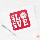 Red Netball Love Stickers | Zazzle